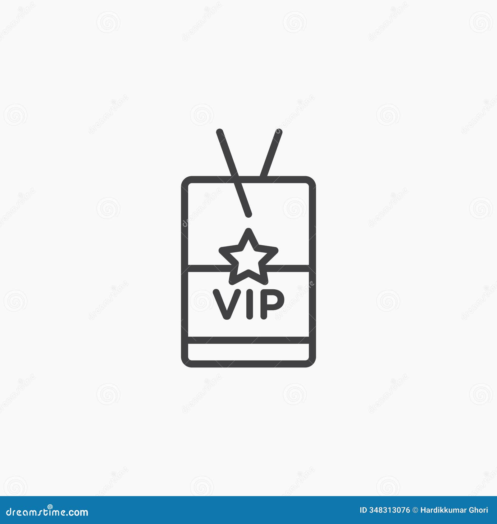 Vector de icono vip ilustración del vector. Ilustración de real - 348313076