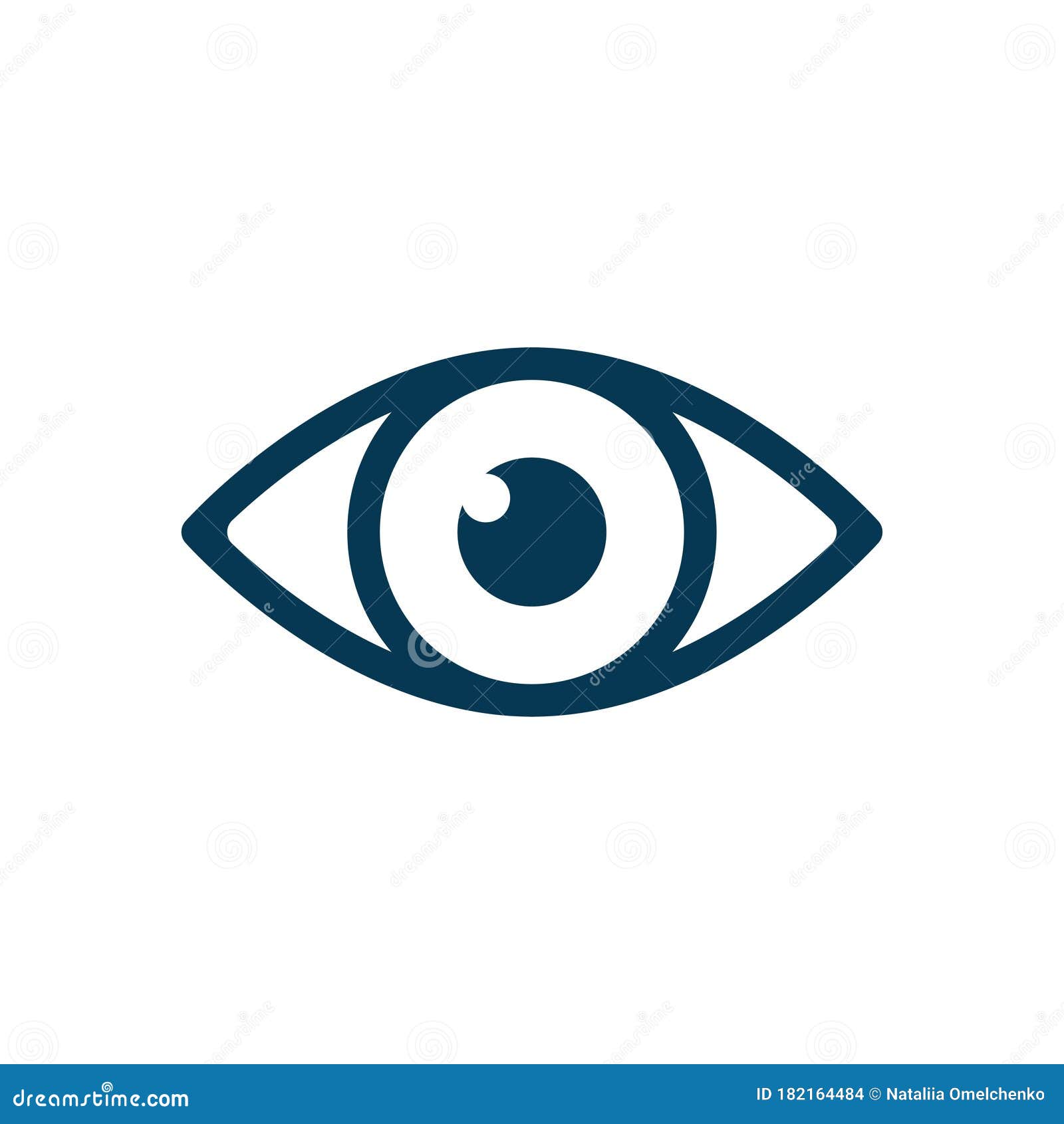 Vector De Icono Visual Aislado En Blanco Stock de ilustración ...