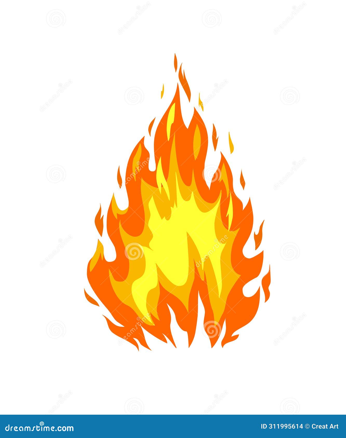 Vector de incendio ilustración del vector. Ilustración de extracto ...