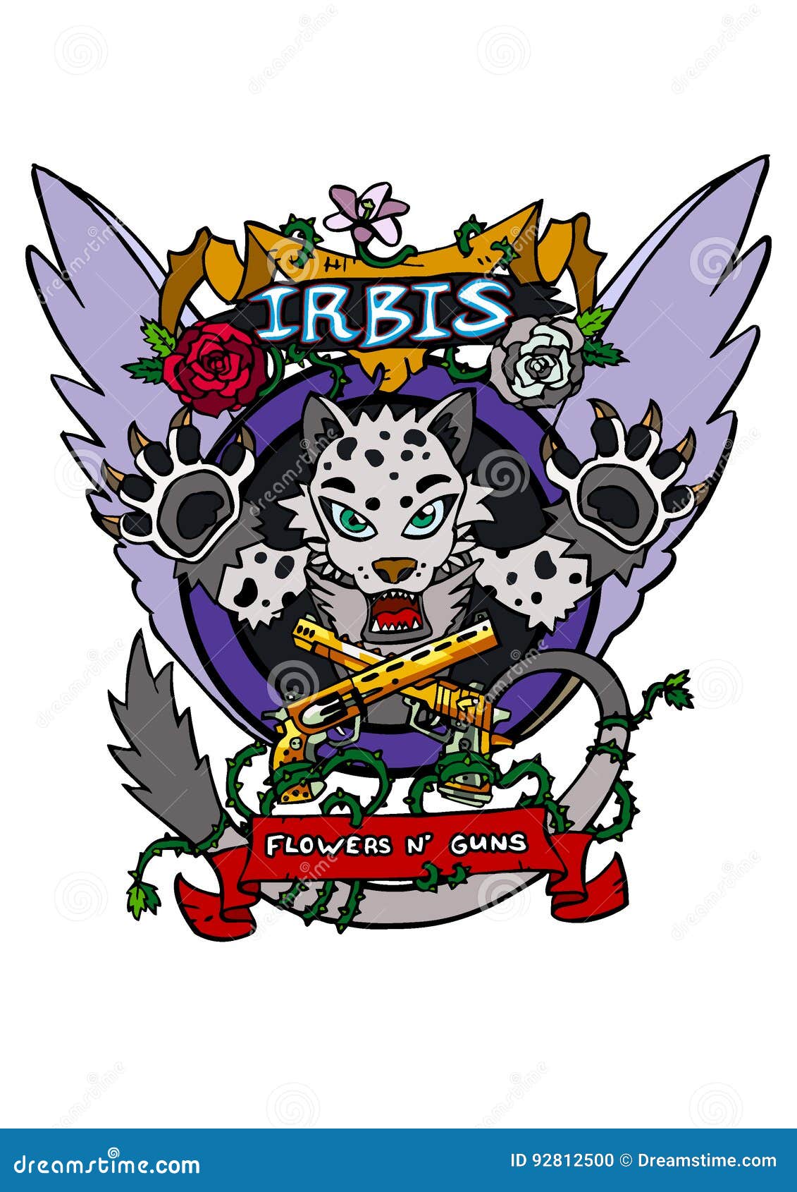 Vector de IRBIS aislado stock de ilustración. Ilustración de pokemon ...