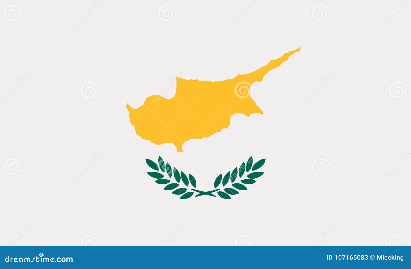 Vector De La Bandera De Chipre Ilustración del Vector - Ilustración de ...