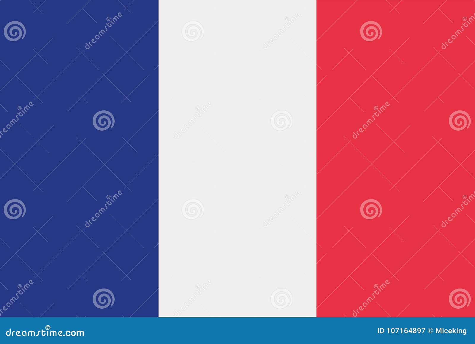 Vector De La Bandera De Francia Ilustración del Vector - Ilustración de ...