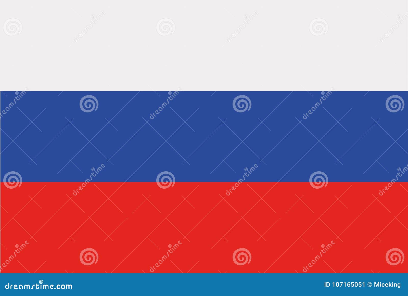Vector De La Bandera De Rusia Ilustración del Vector - Ilustración de ...