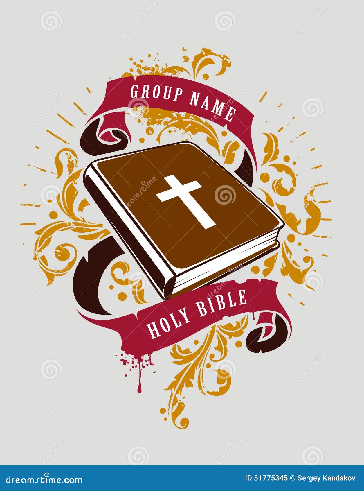 Vector de la biblia ilustración del vector. Ilustración de fondo - 51775345