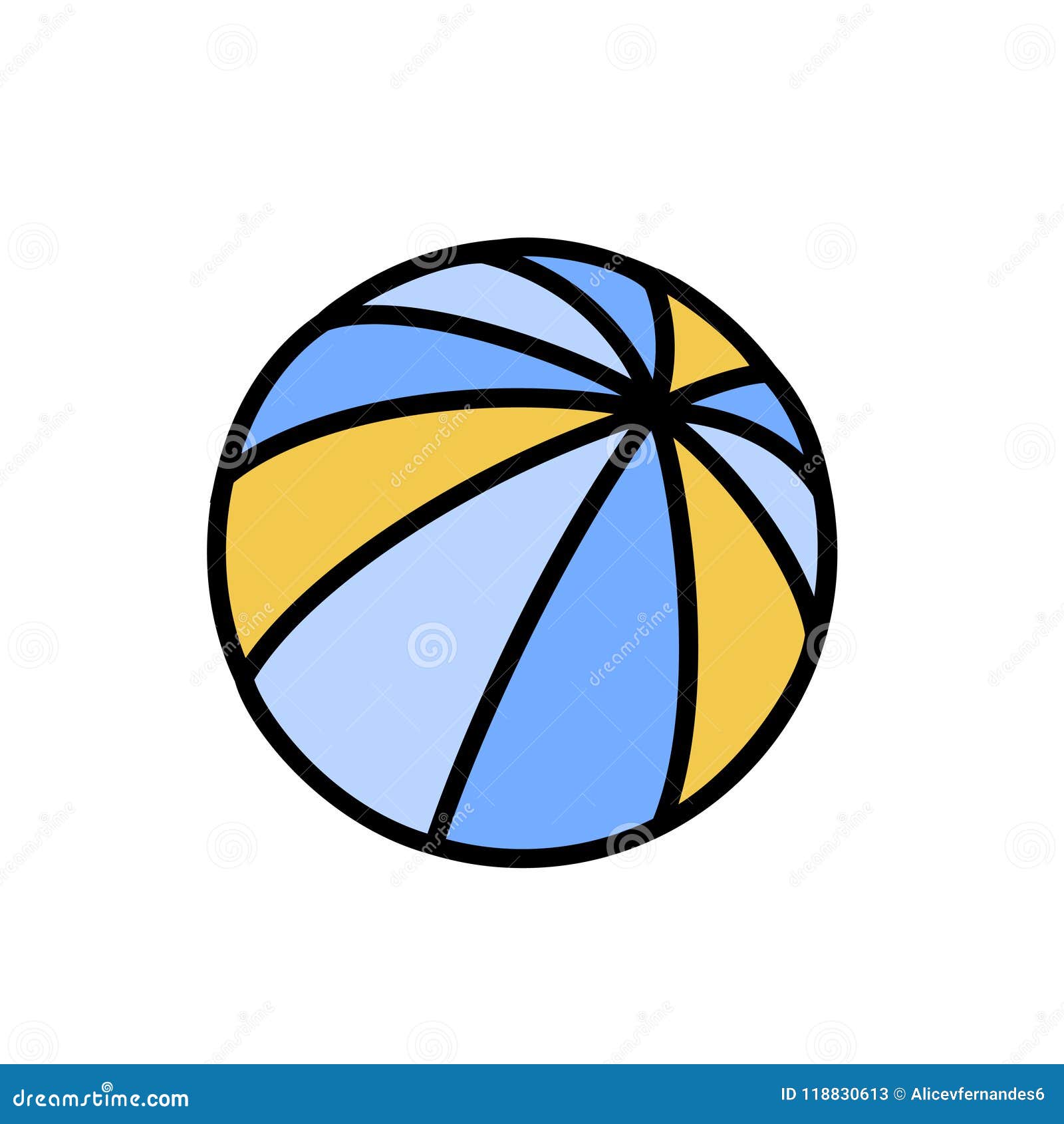 Vector De La Bola Del Verano Stock de ilustración - Ilustración de bola ...