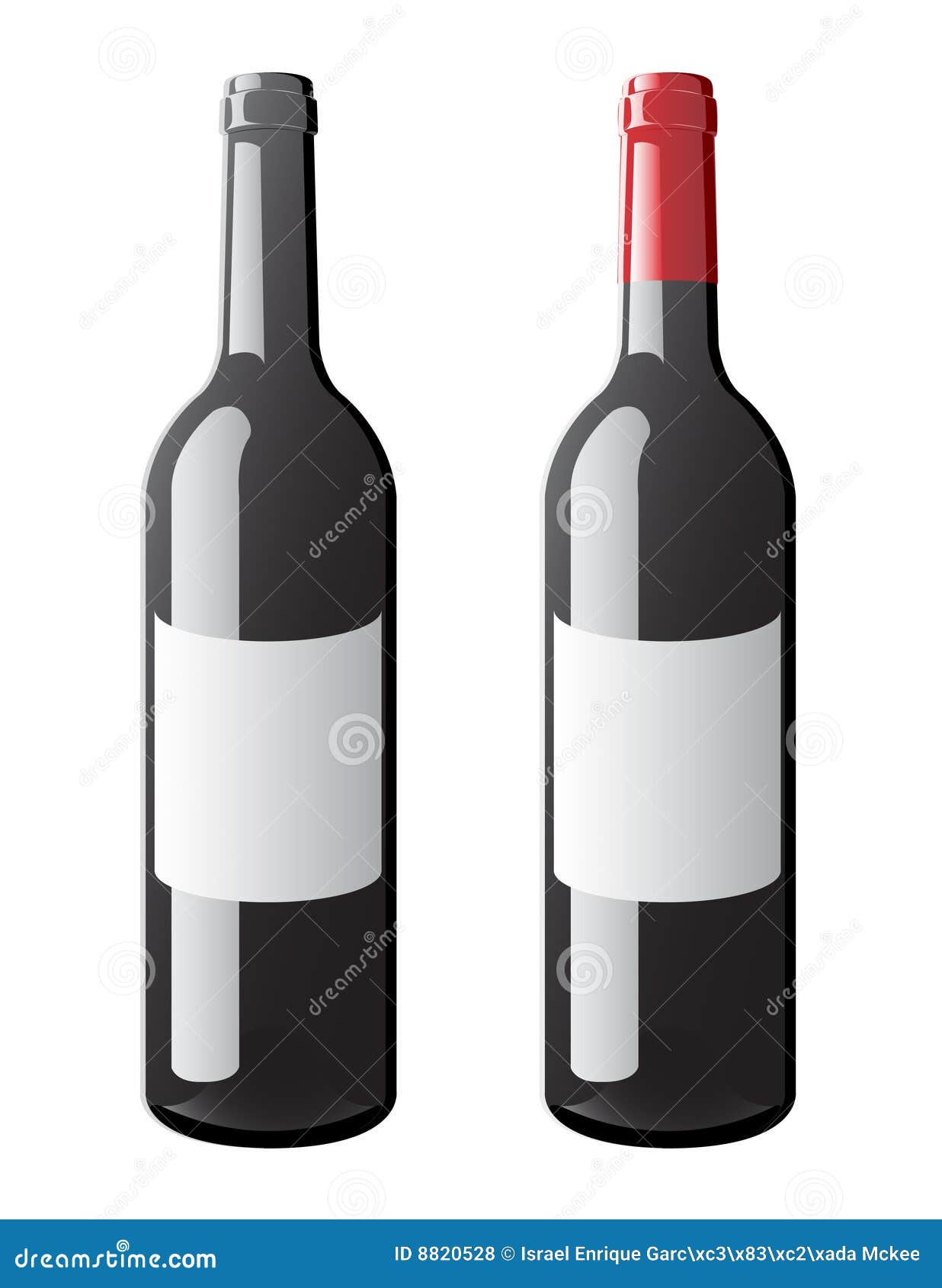 Vector De La Botella De Vino Ilustración del Vector - Ilustración de ...