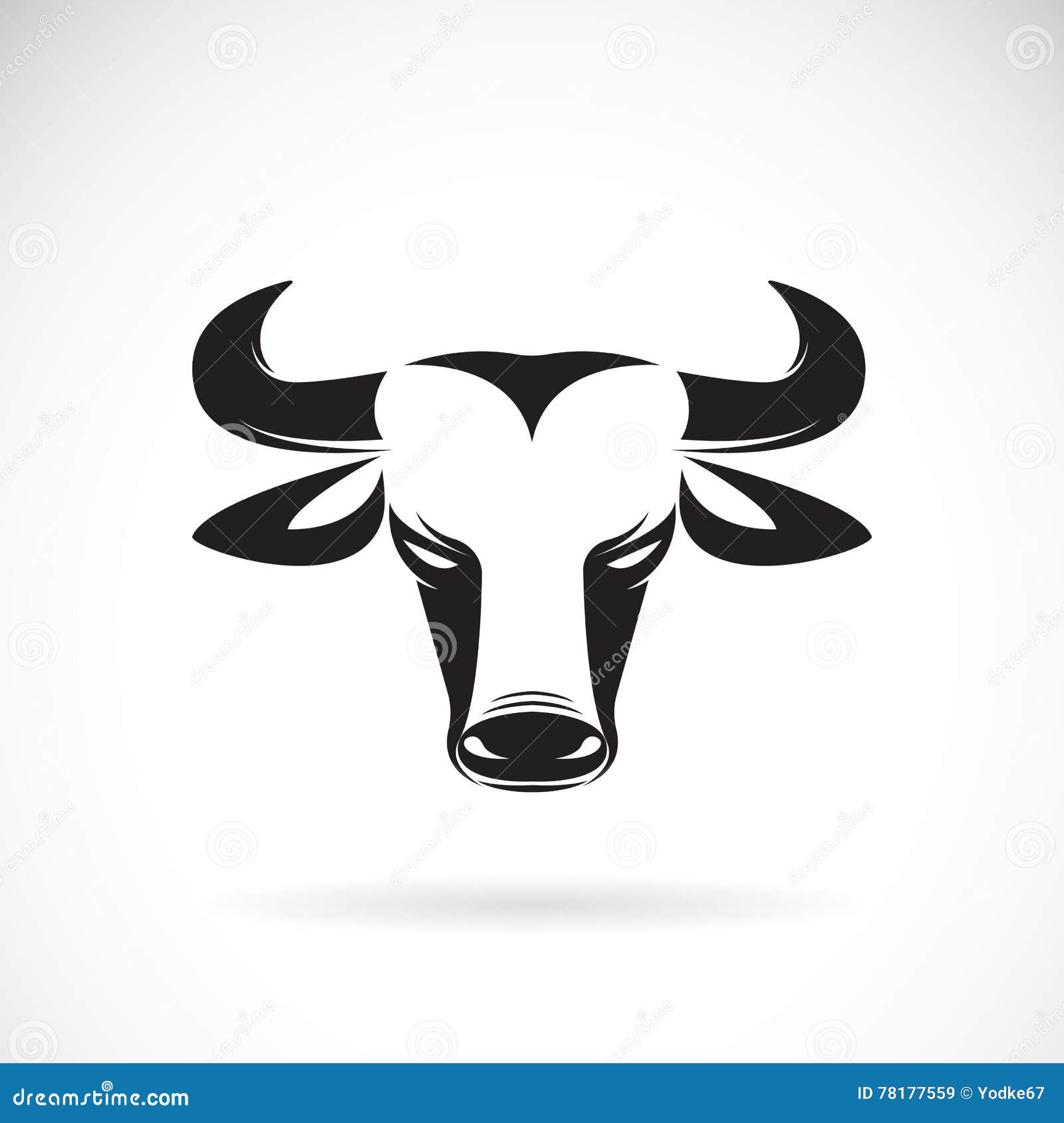 Vector De La Cabeza Del Toro Ilustración del Vector - Ilustración de ...