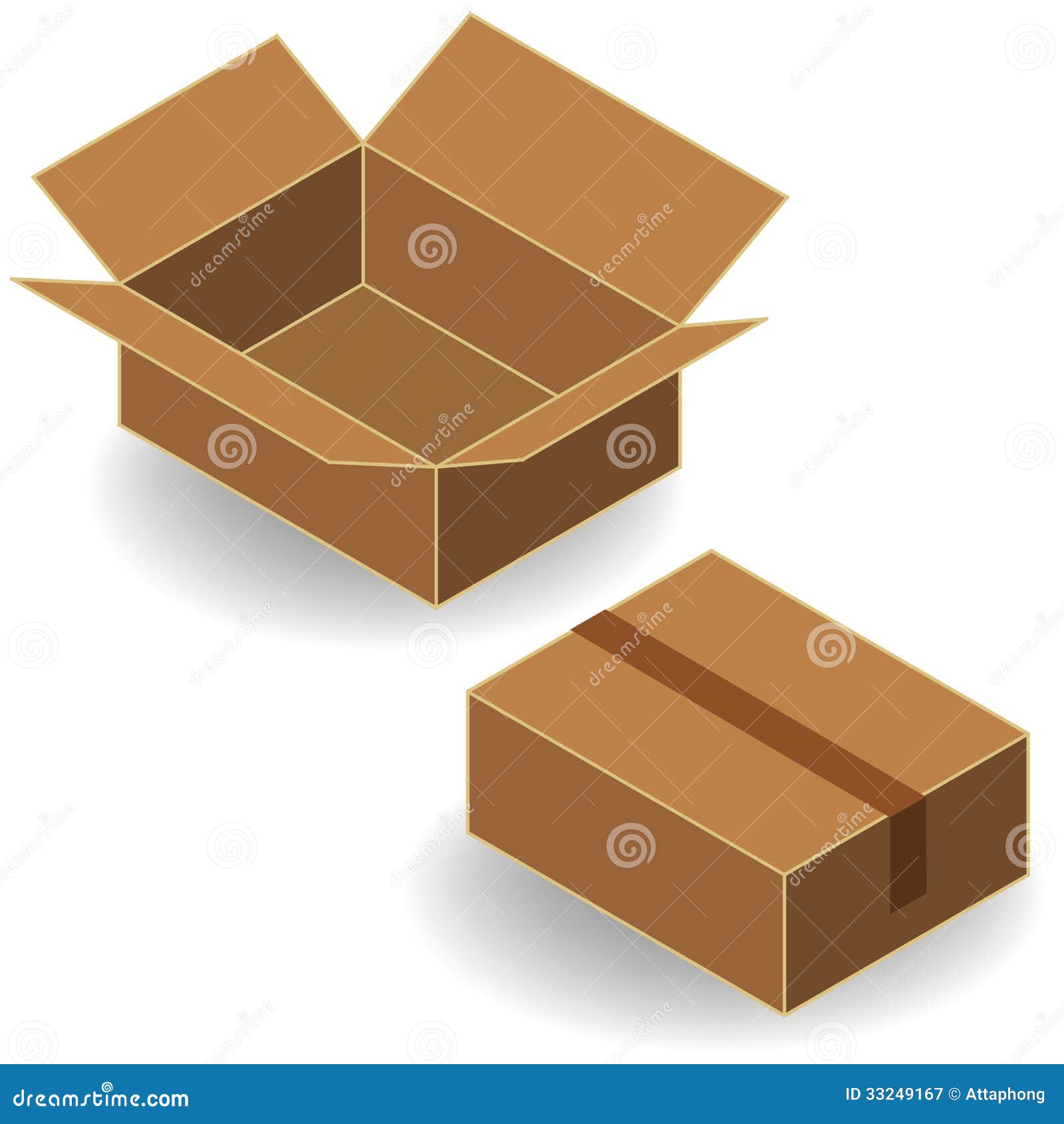 Vector de la caja ilustración del vector. Ilustración de envolver ...