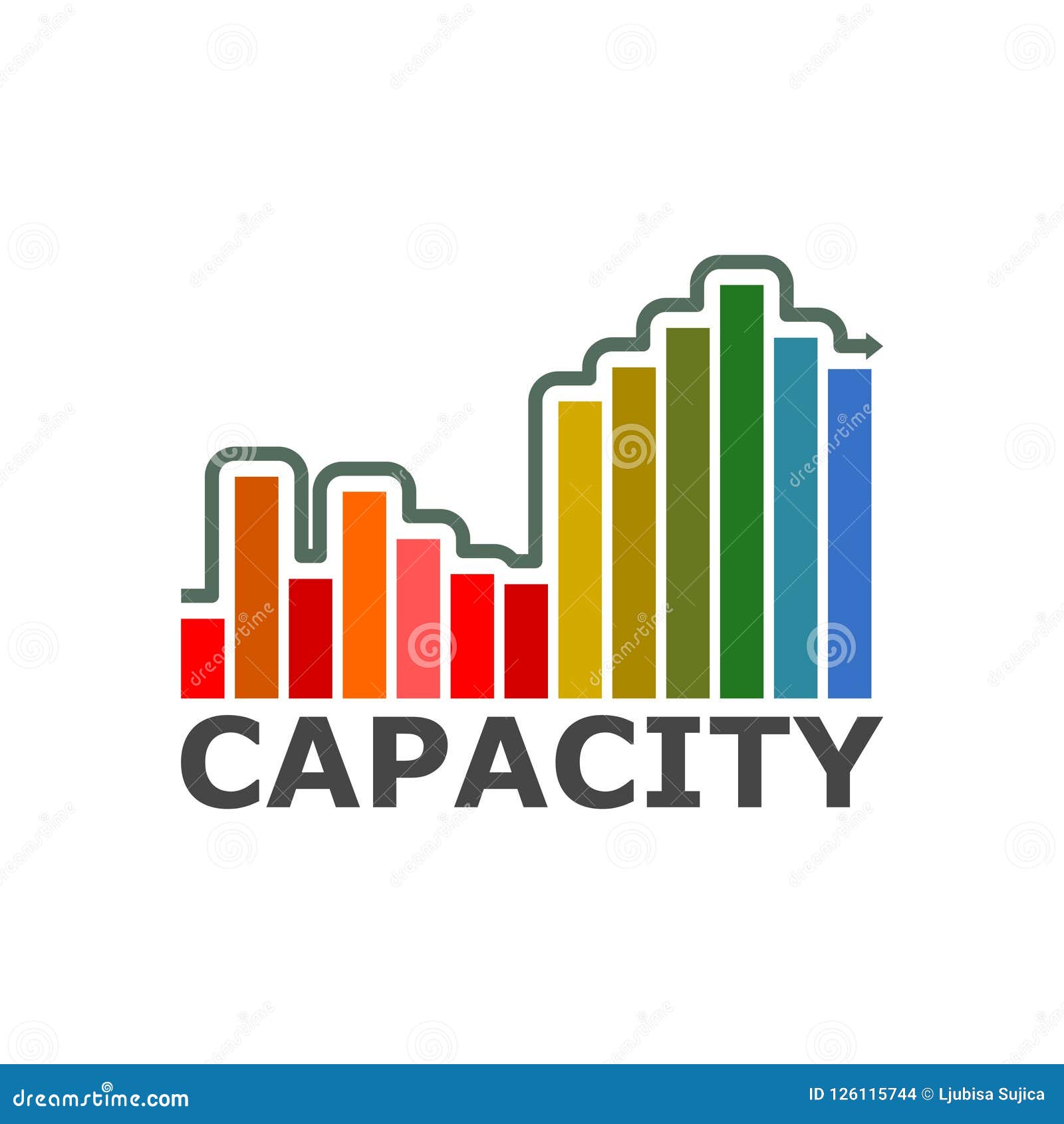 Vector De La Capacidad En El Fondo Blanco Ilustración del Vector ...