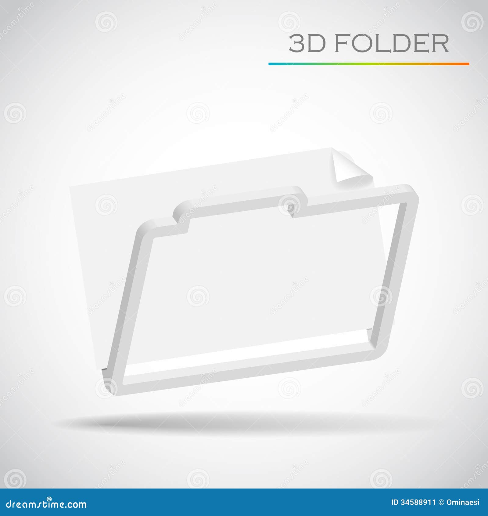 Vector de la carpeta ilustración del vector. Ilustración de oficina ...