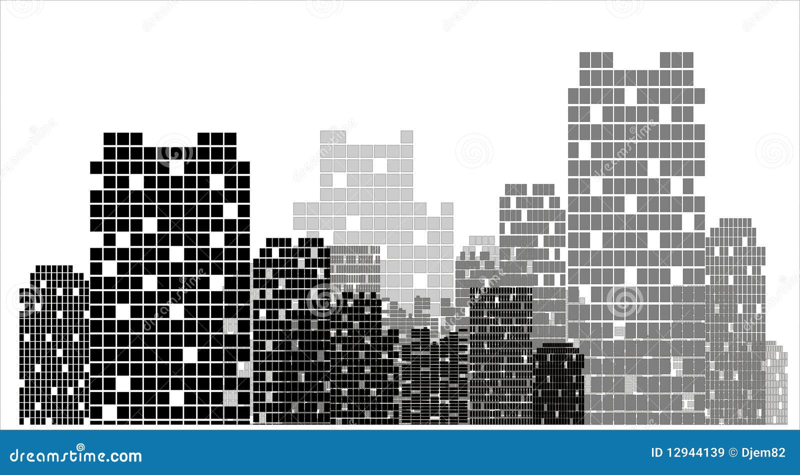 Vector de la ciudad ilustración del vector. Ilustración de elemento ...