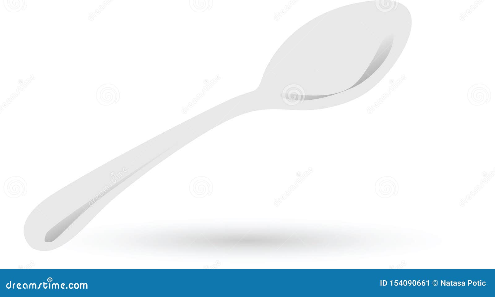 Vector De La Cuchara Aislado Ilustración del Vector - Ilustración de ...