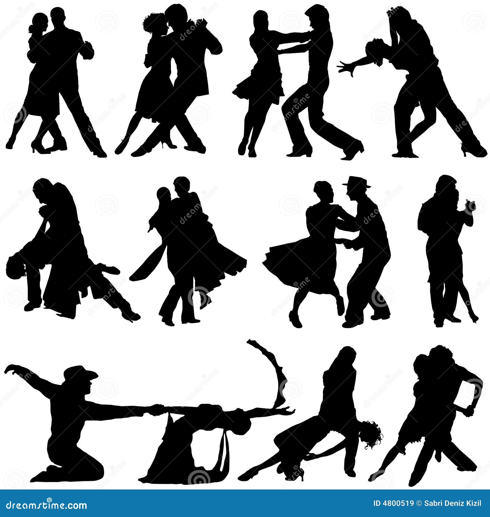 Vector de la danza ilustración del vector. Ilustración de arte - 4800519