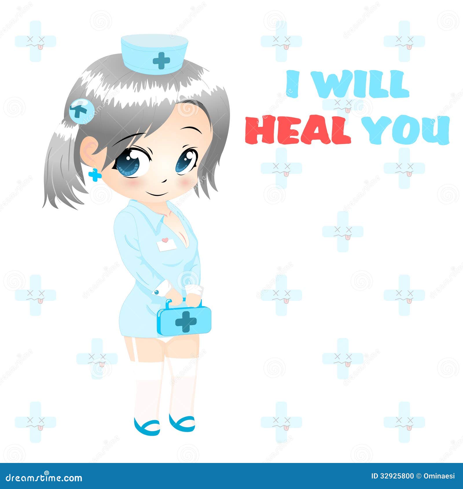 Vector De La Enfermera Del Animado Ilustración del Vector - Ilustración ...