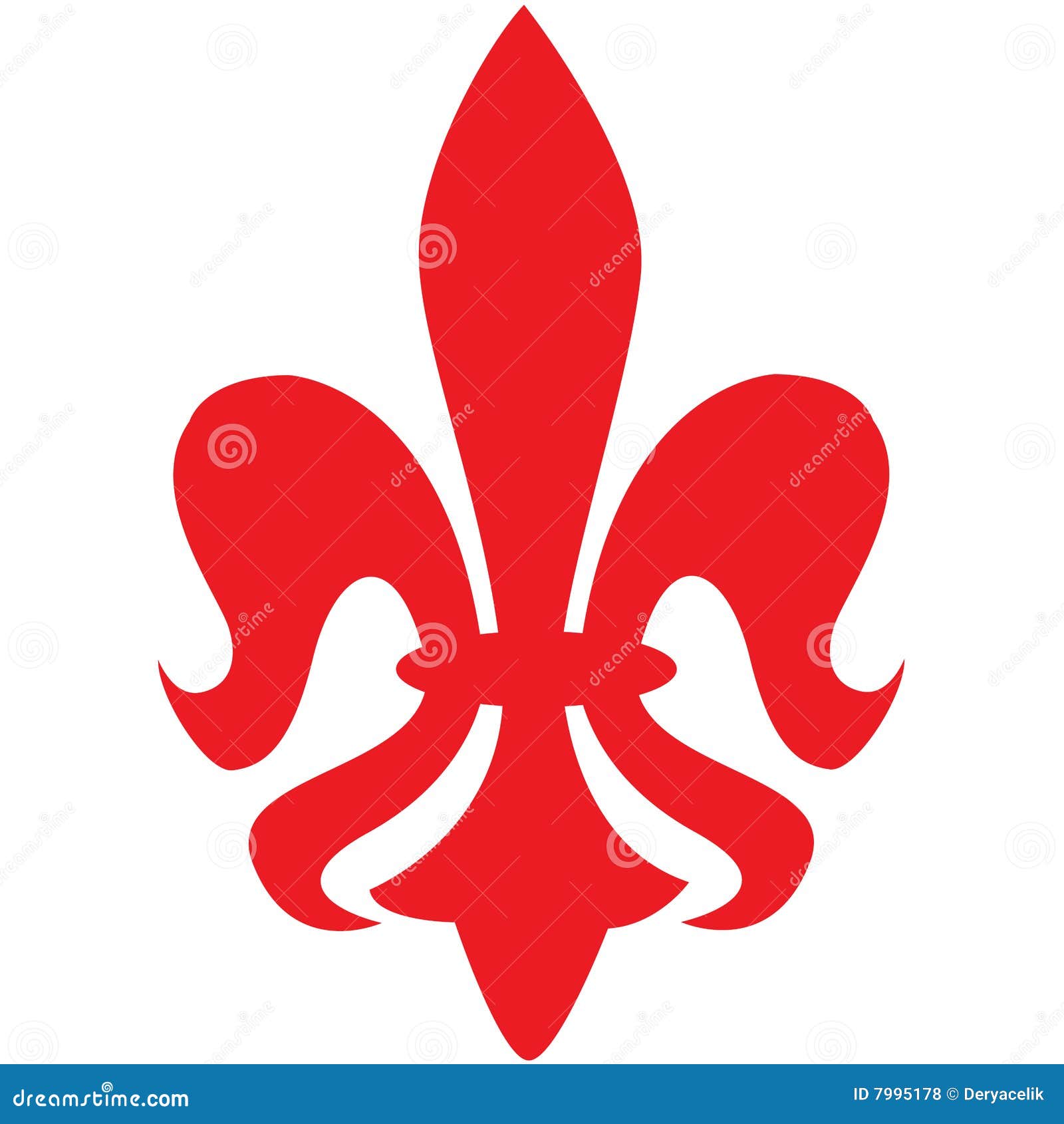 Vector de la flor de lis ilustración del vector. Ilustración de adorno ...