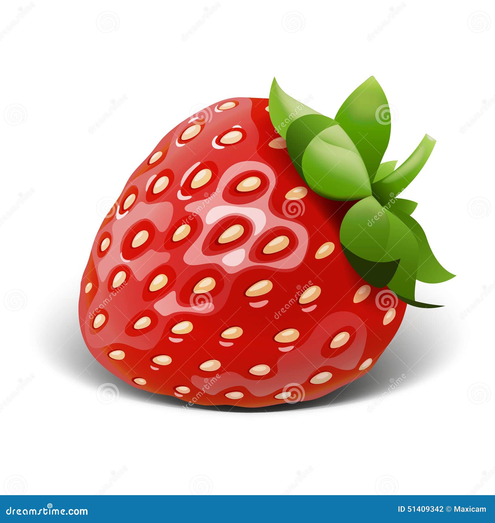 Vector de la fresa ilustración del vector. Ilustración de icono - 51409342