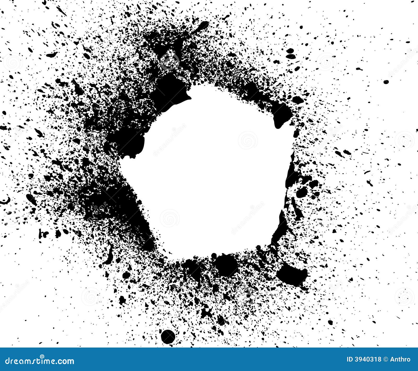 Vector De La Frontera Del Salpicón Del Polígono Ilustración del Vector ...