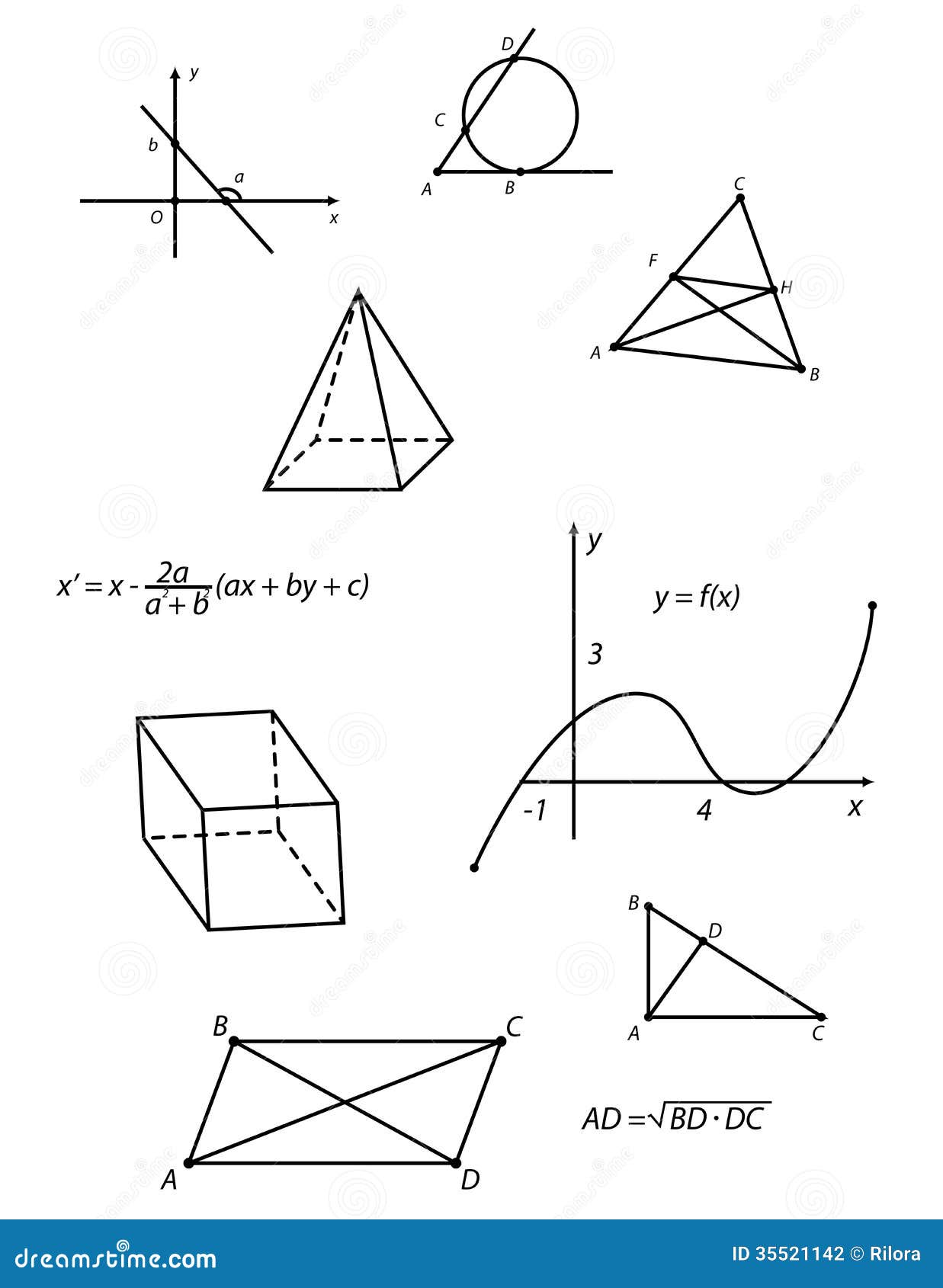Vector de la geometría ilustración del vector. Ilustración de aislado ...
