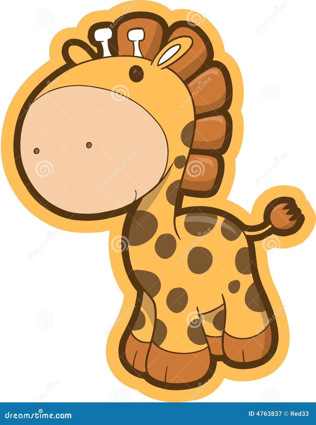 Vector De La Jirafa Del Safari Ilustración del Vector - Ilustración de ...