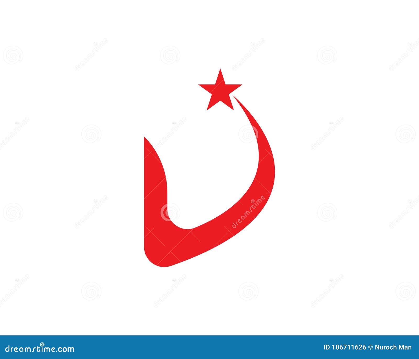 Vector De La Letra De Los Logotipos D De La Estrella Ilustración del ...