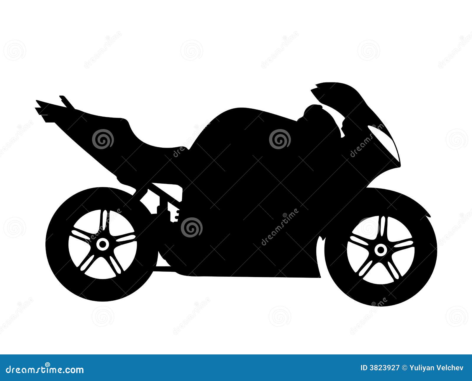 Vector de la motocicleta ilustración del vector. Ilustración de ...