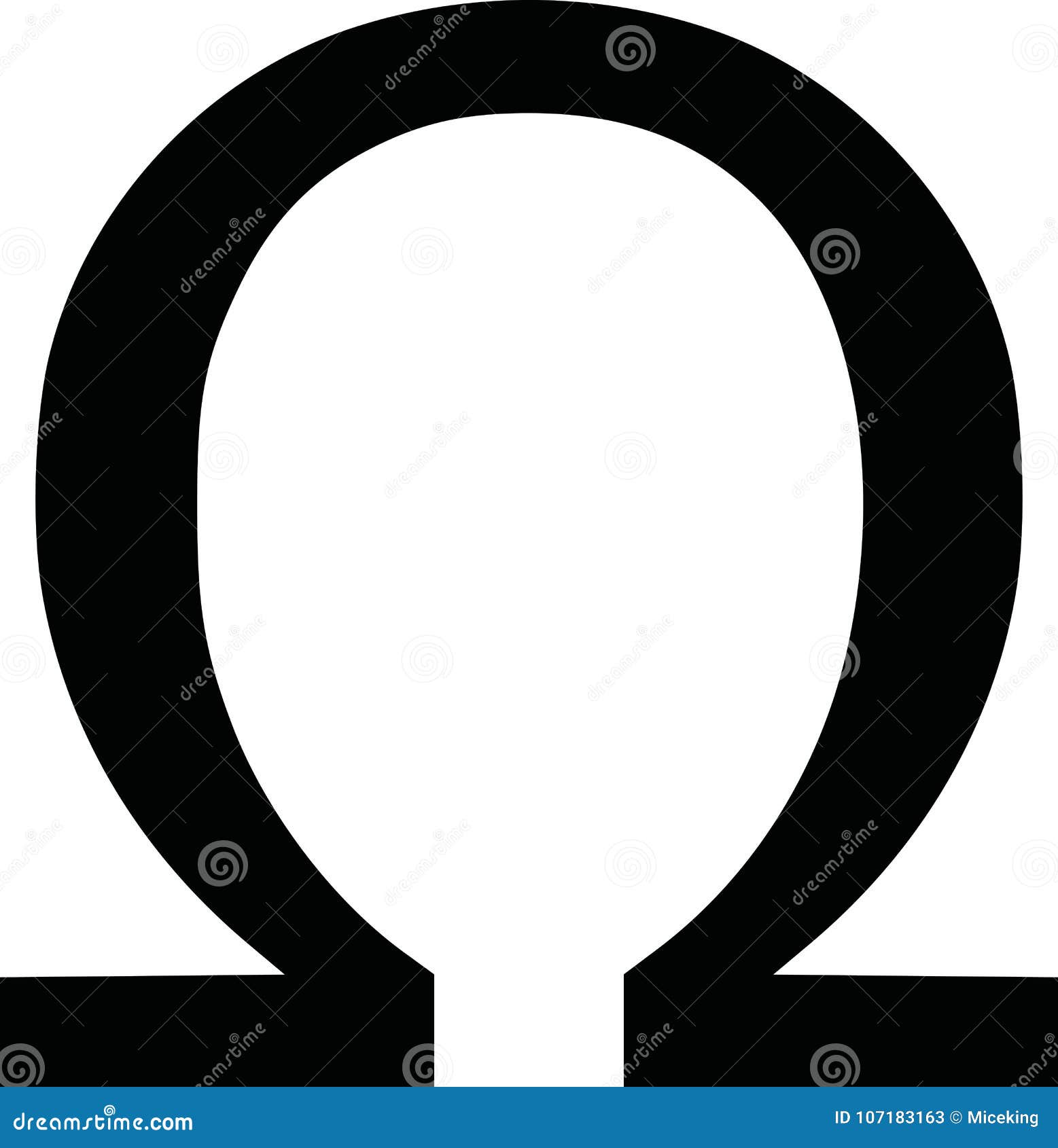 Vector De La Muestra De Omega Ilustración del Vector - Ilustración de ...