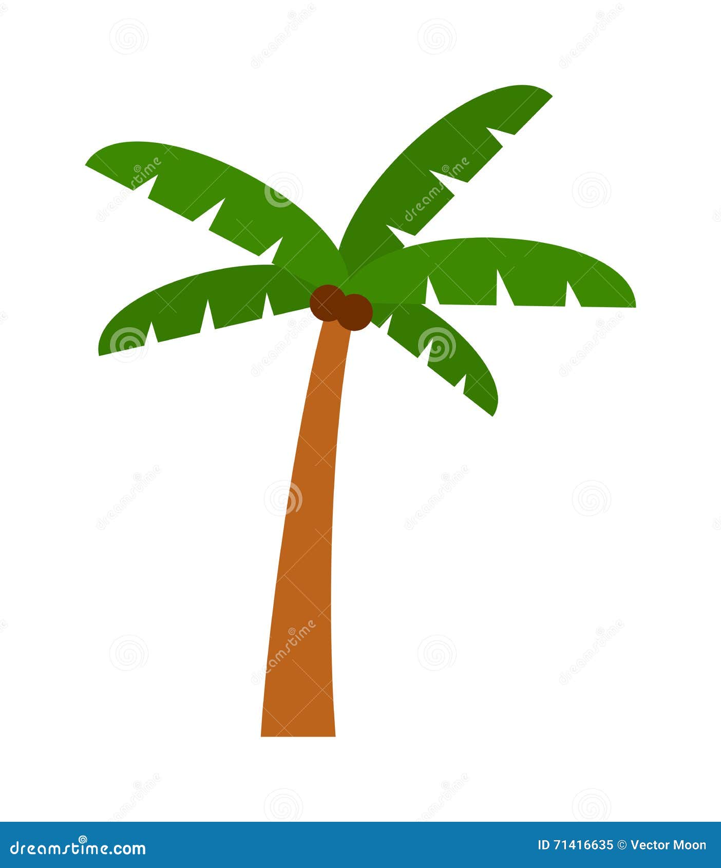 Vector de la palma ilustración del vector. Ilustración de modelo - 71416635