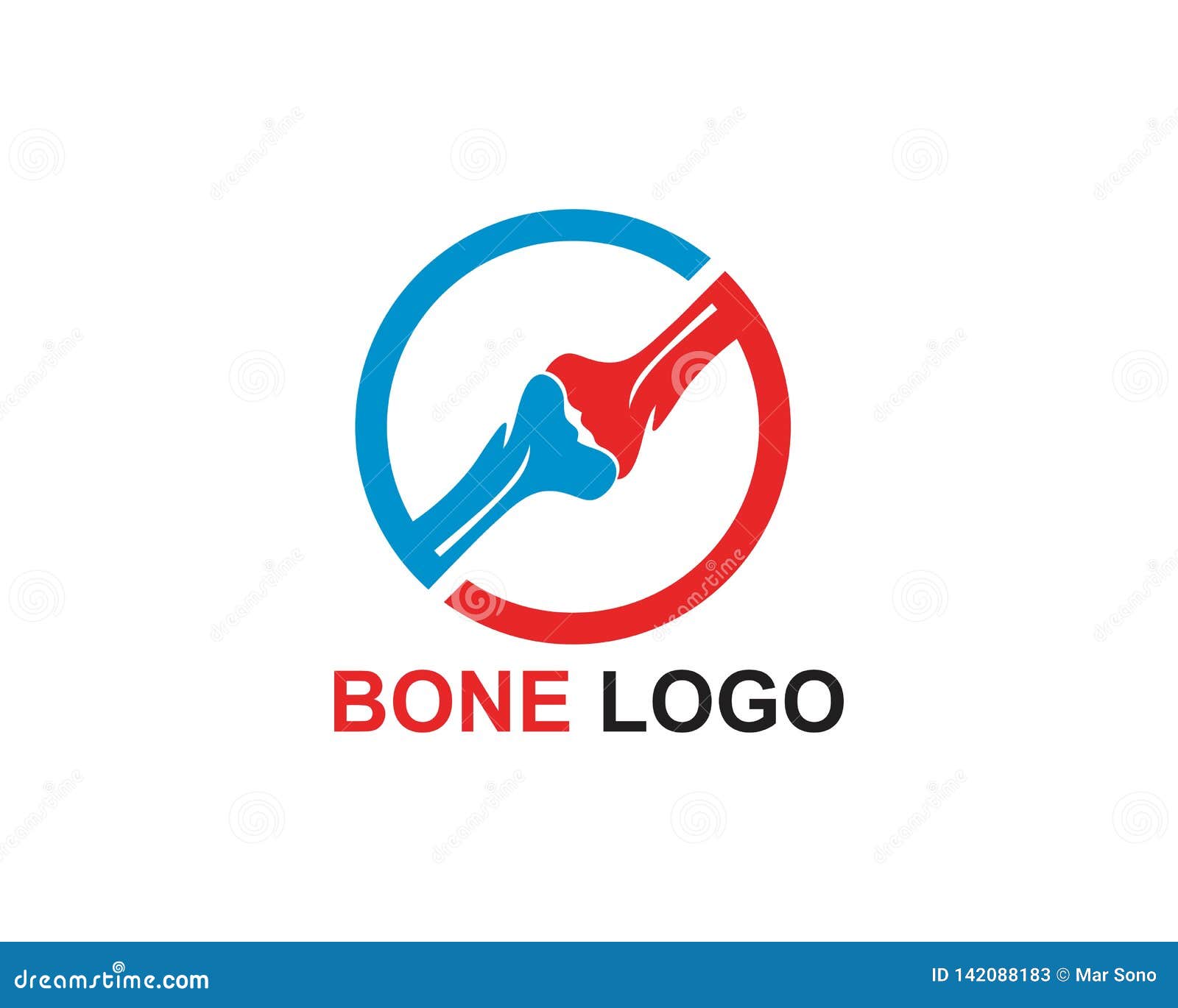 Vector De La Plantilla Del Vector Del Logotipo Del Hueso Ilustración ...