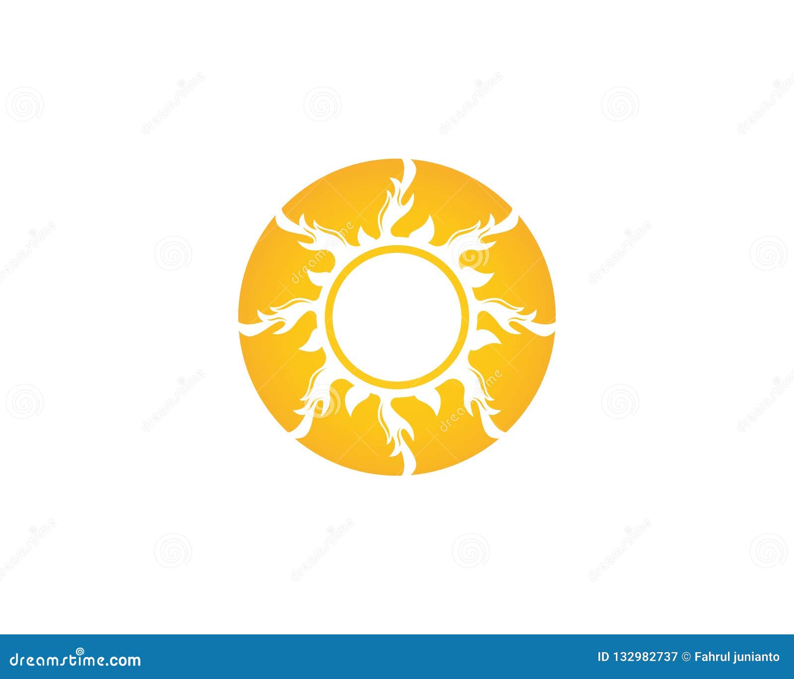 Vector De La Plantilla Del Logotipo Del Icono De Sun Ilustración del ...