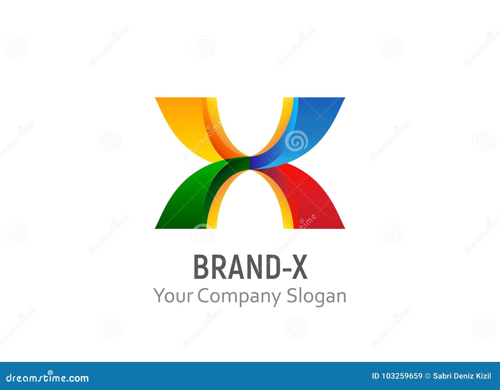 Vector De La Plantilla Del Logotipo De La Marca X Ilustración del ...