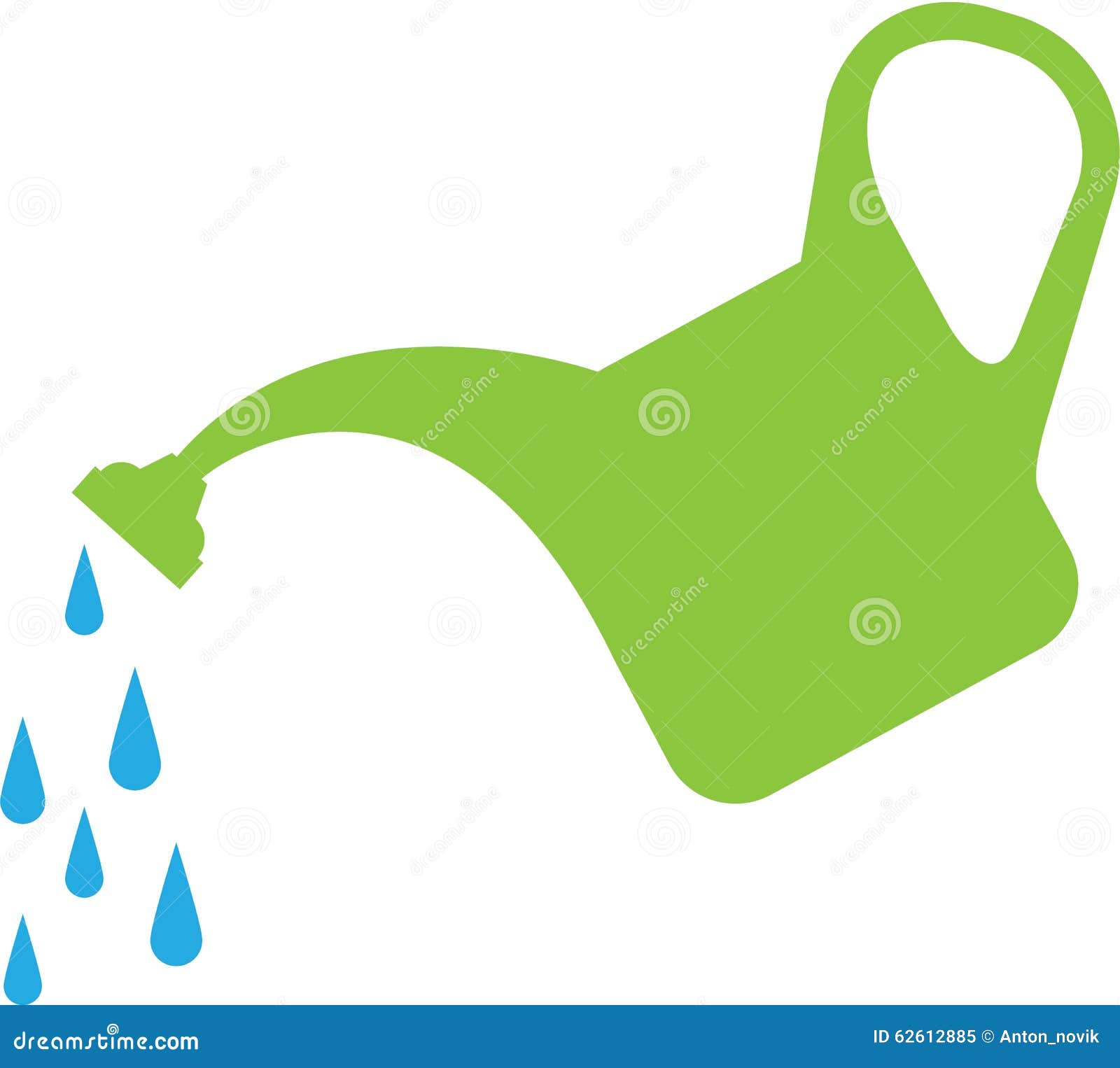 Vector de la regadera ilustración del vector. Ilustración de gotita ...