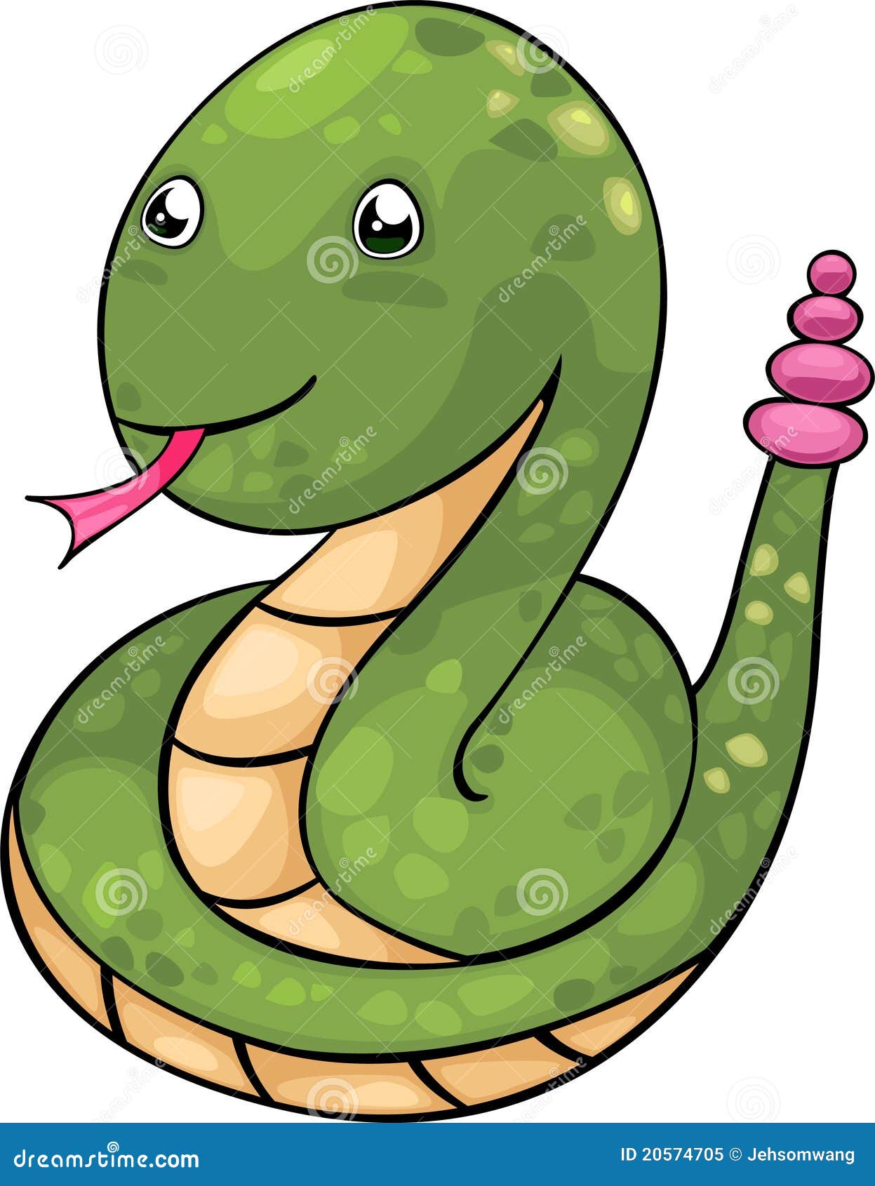Vector de la serpiente ilustración del vector. Ilustración de venenoso ...