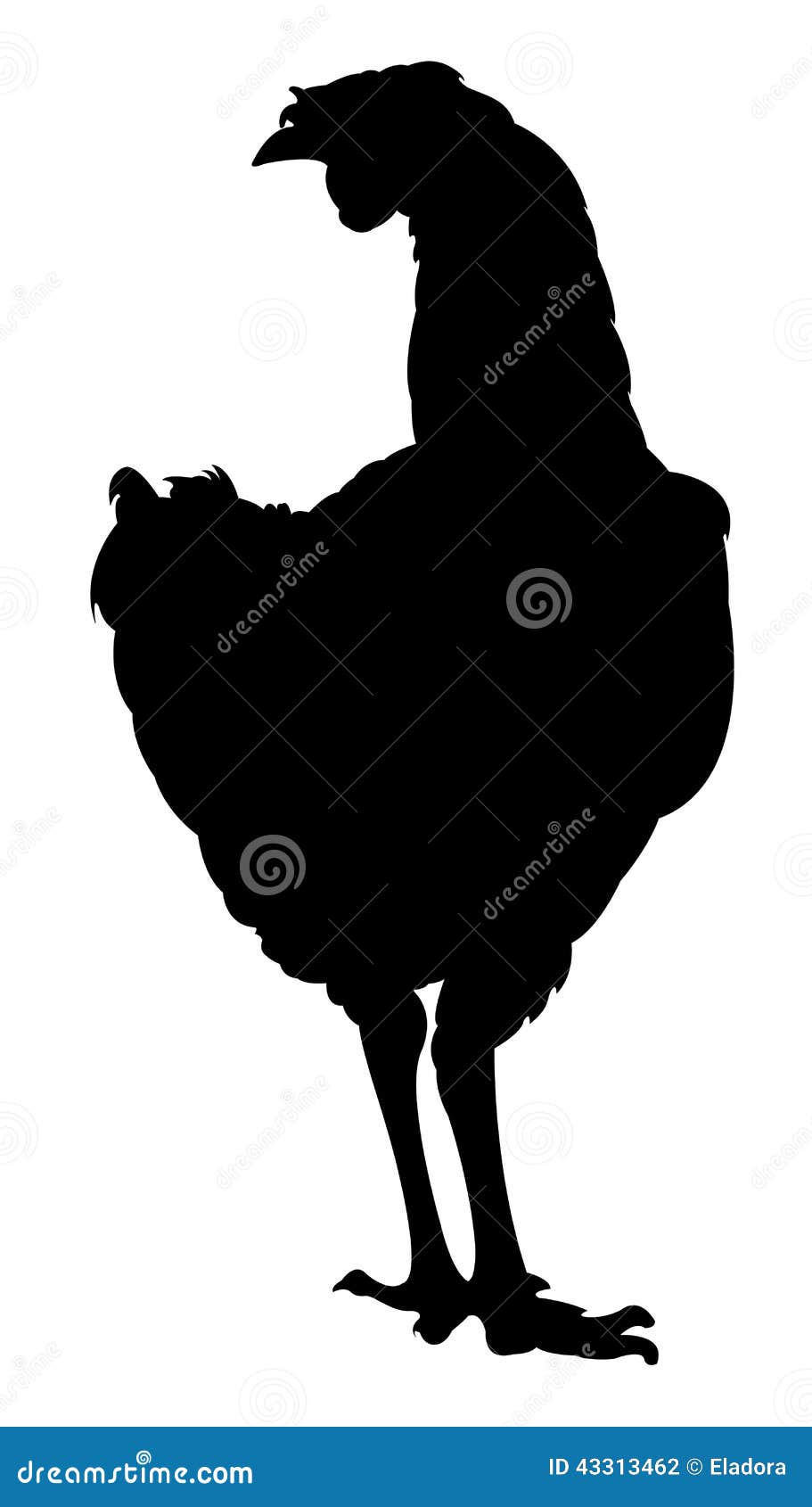 Vector De La Silueta Del Pollo Ilustración del Vector - Ilustración de ...