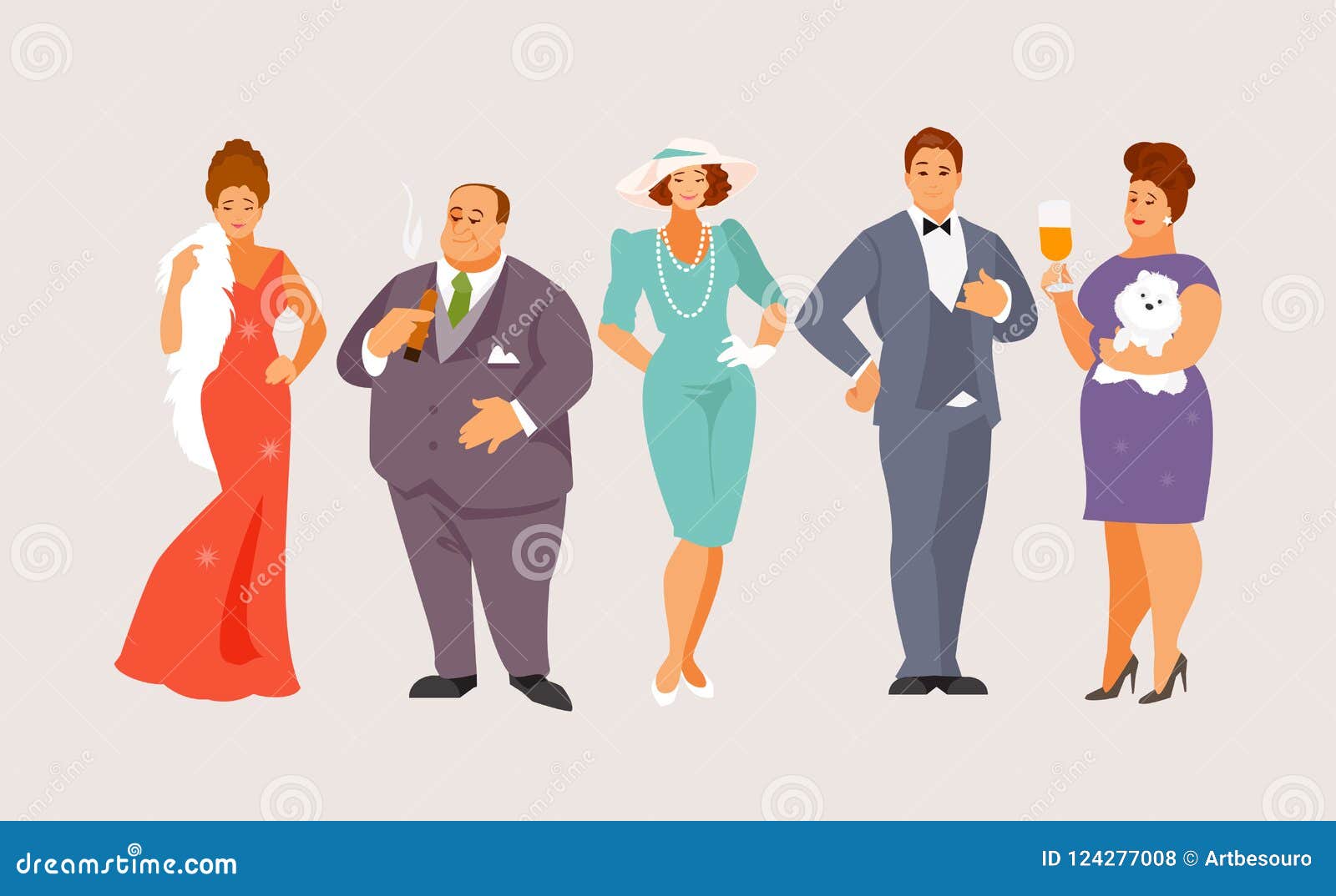 Vector De La Sociedad De La élite Ilustración del Vector - Ilustración ...