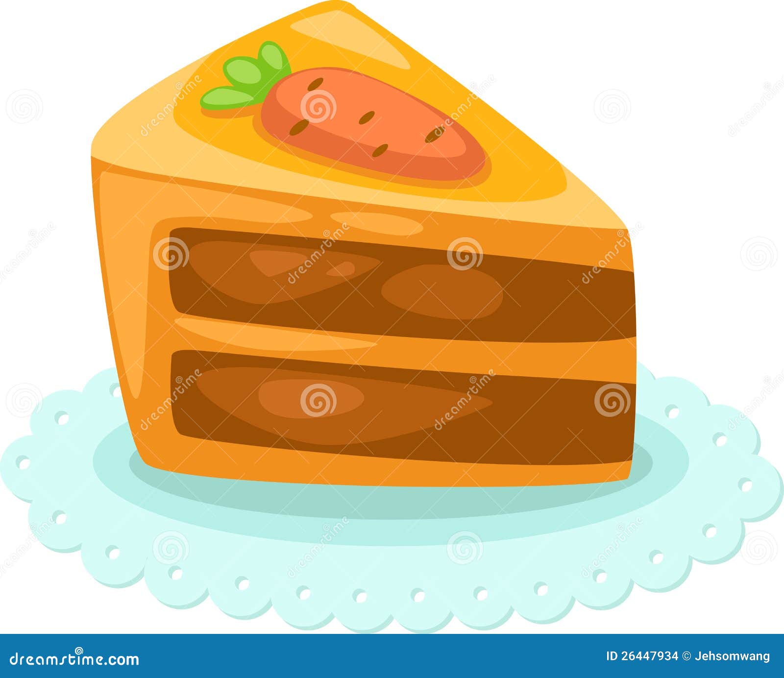 Vector de la torta ilustración del vector. Ilustración de comer - 26447934