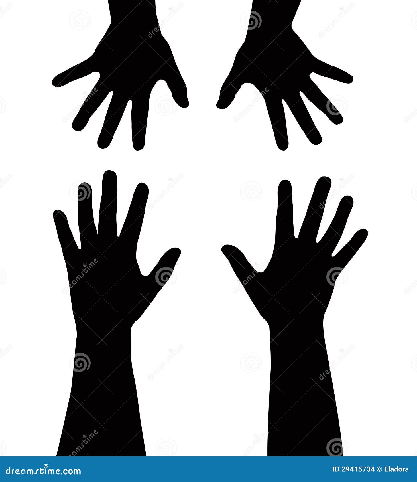 Vector de las manos ilustración del vector. Ilustración de seguridad ...