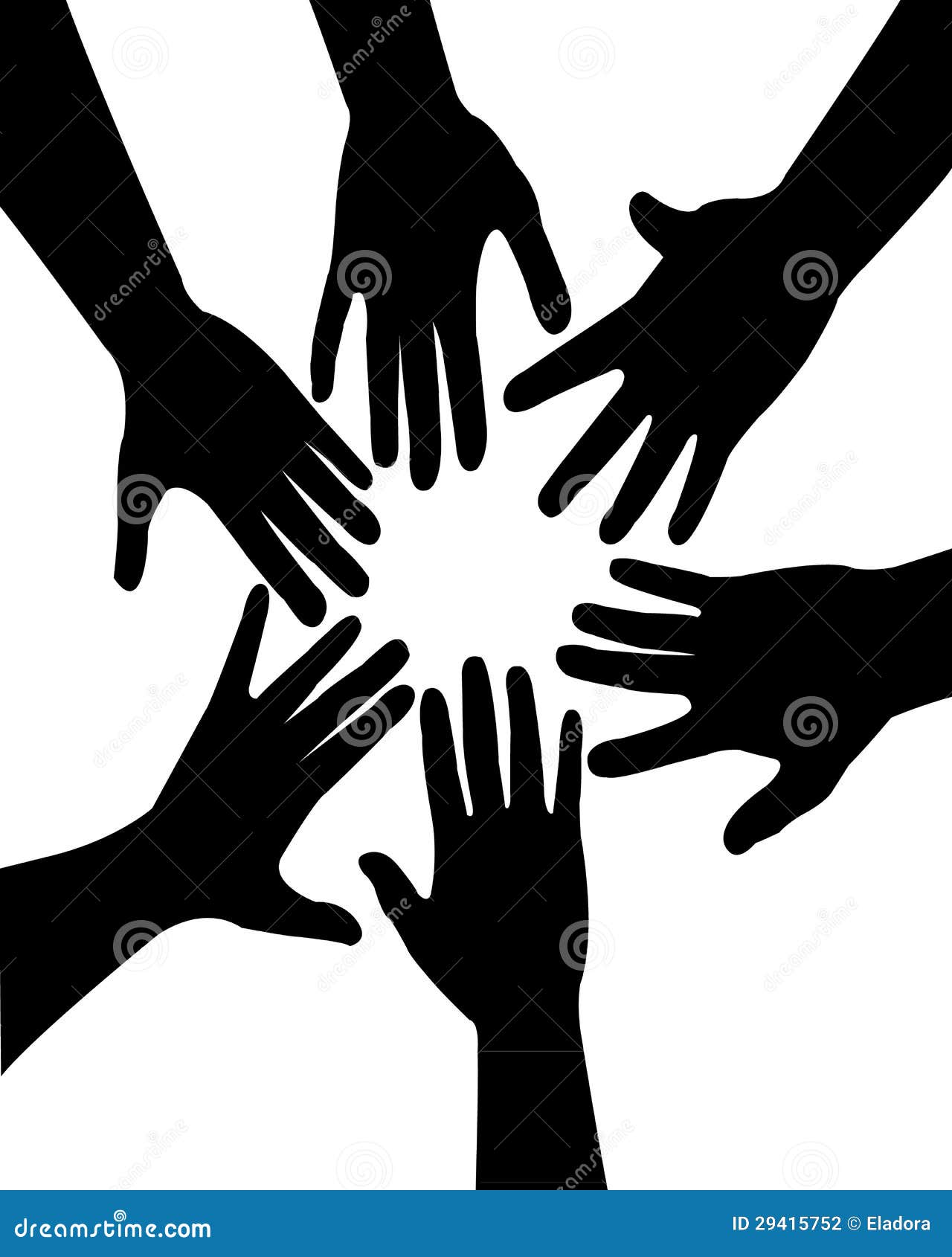 Vector de las manos ilustración del vector. Ilustración de ayuda - 29415752