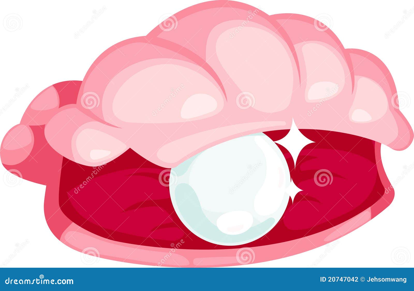 Vector De Las Ostras De Perla De La Ilustración Ilustración del Vector ...