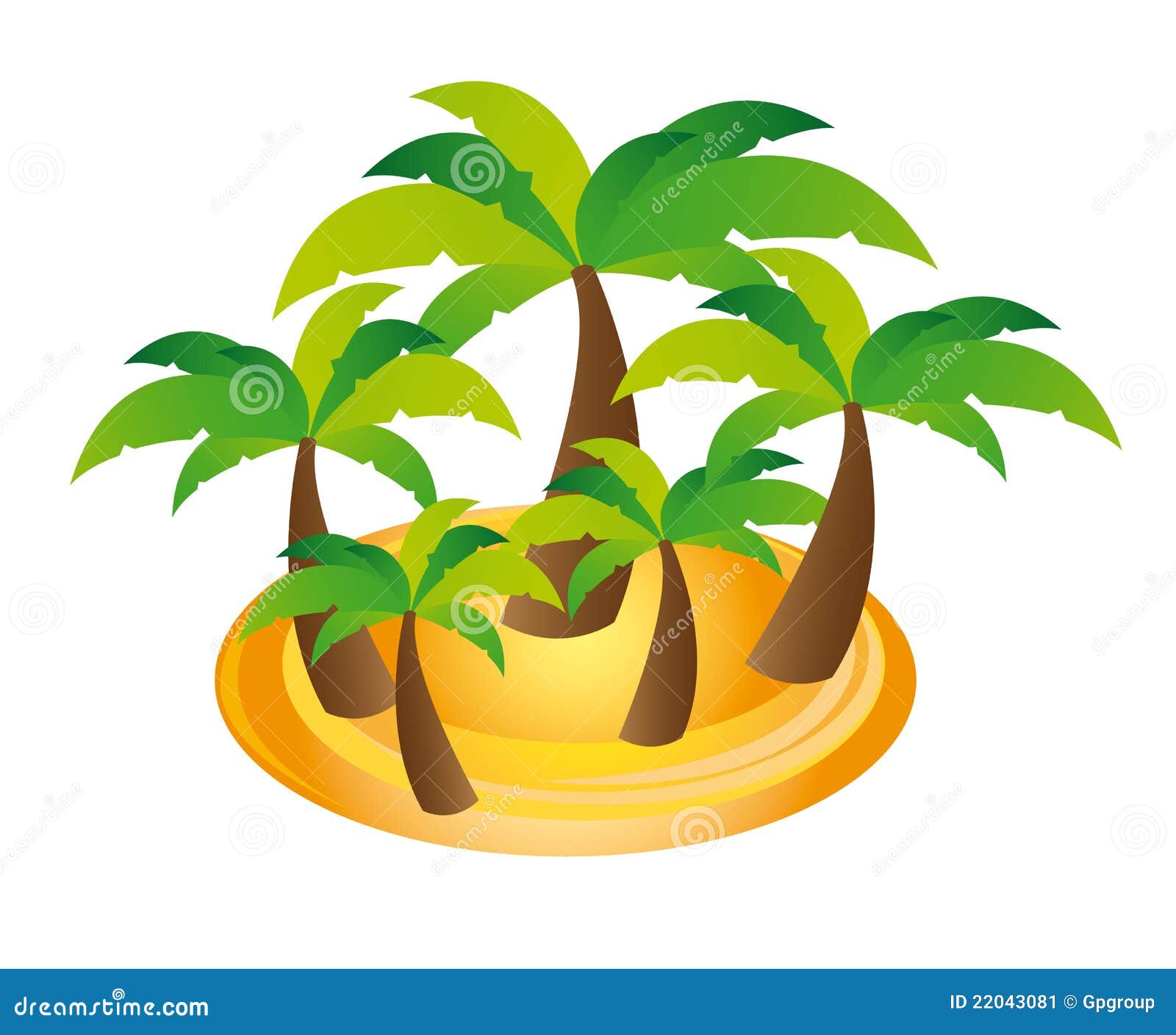 Vector de las palmas ilustración del vector. Ilustración de turismo ...