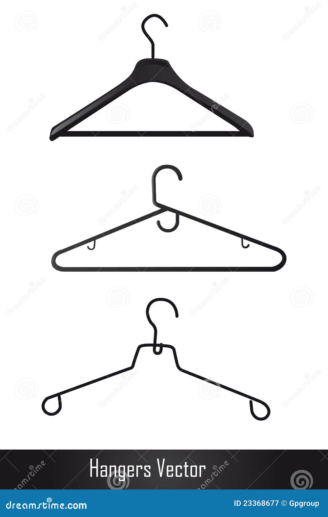 Vector de las perchas ilustración del vector. Ilustración de curva ...