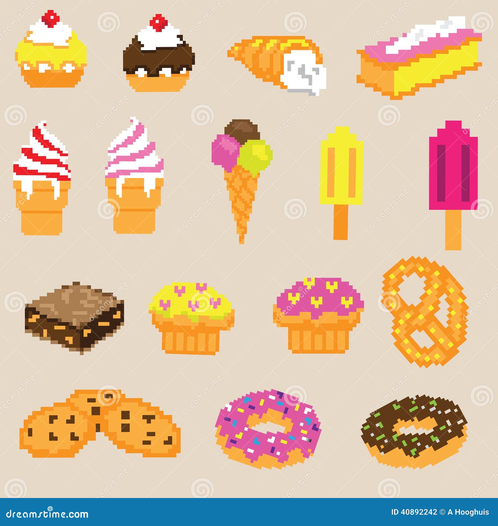 Vector de las tortas ilustración del vector. Ilustración de bollos ...