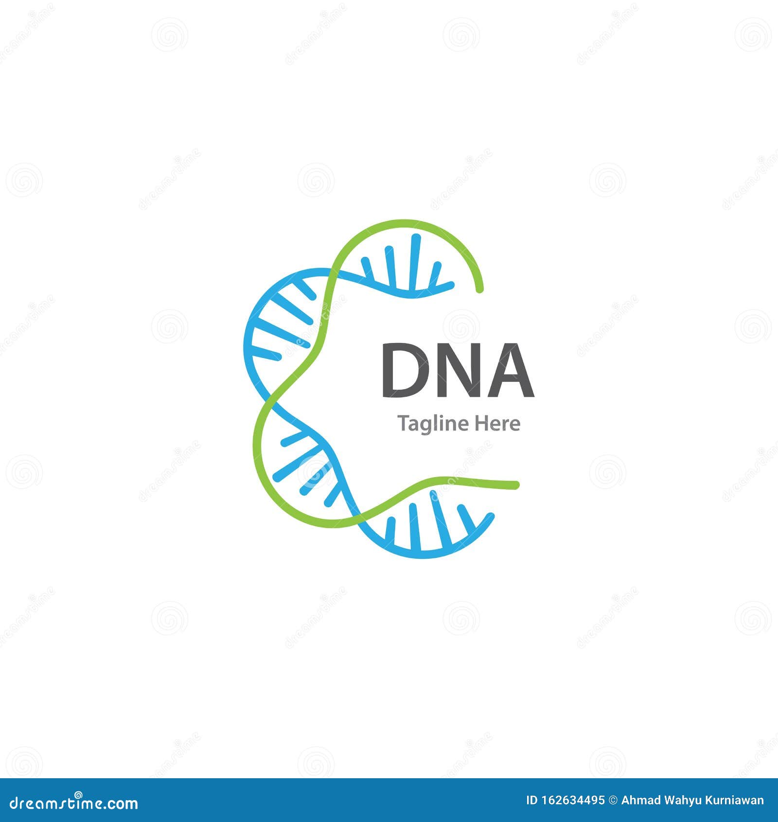 Vector de logotipo de ADN ilustración del vector. Ilustración de ...