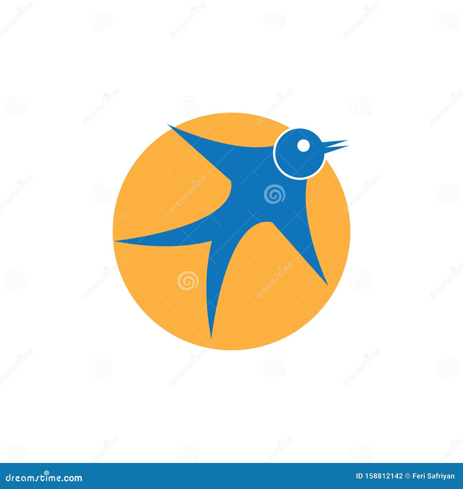 Vector de logotipo de aves ilustración del vector. Ilustración de mosca ...