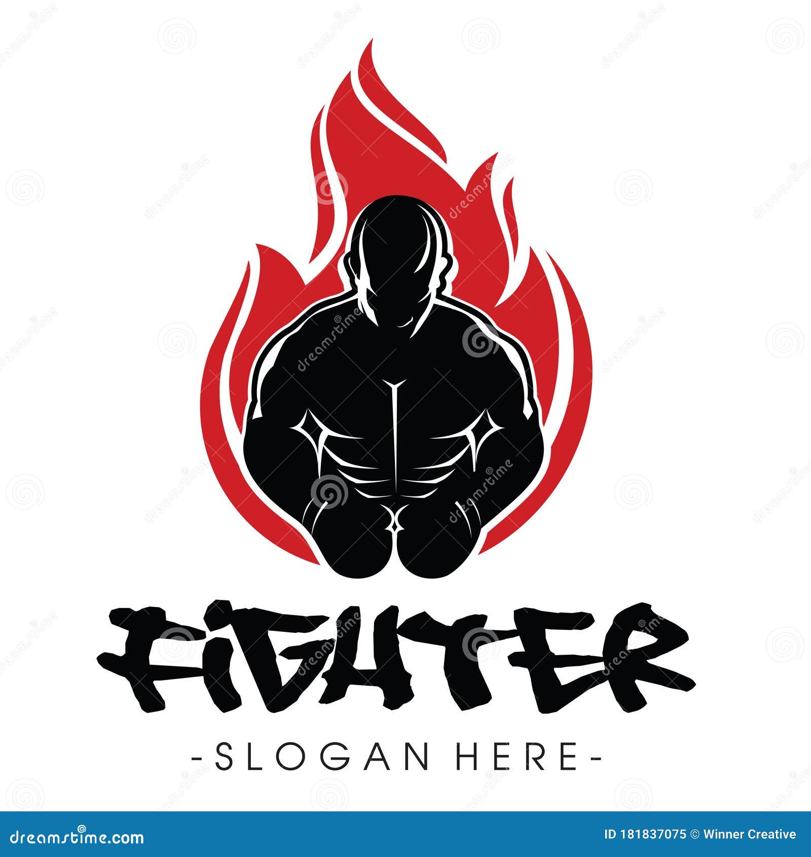 Vector De Logotipo De Combate Ilustración del Vector - Ilustración de ...