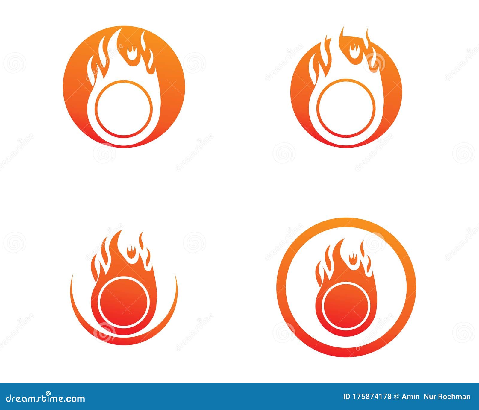 Vector De Logotipo De Incendio Stock de ilustración - Ilustración de ...