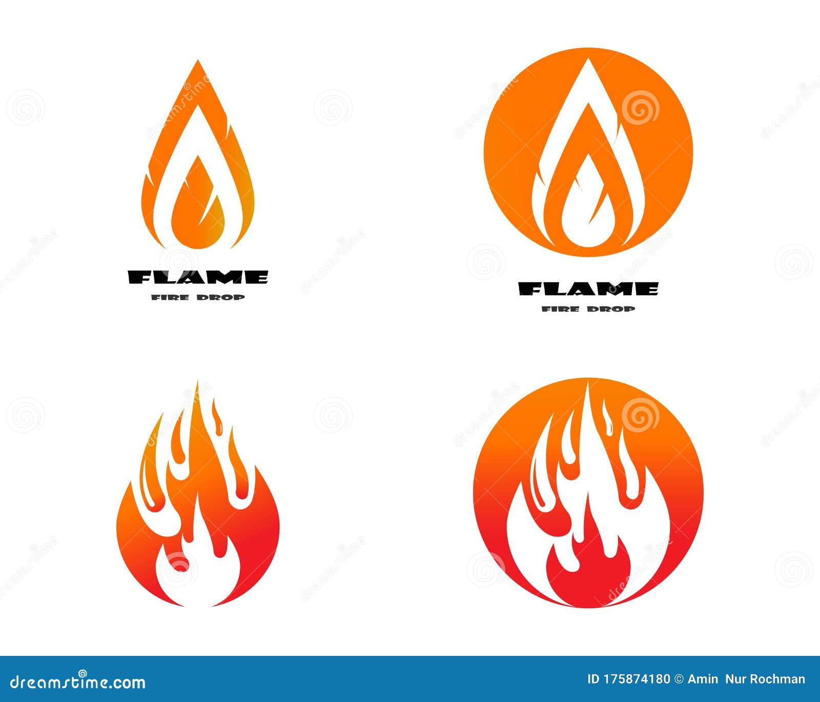 Vector De Logotipo De Incendio Stock de ilustración - Ilustración de ...