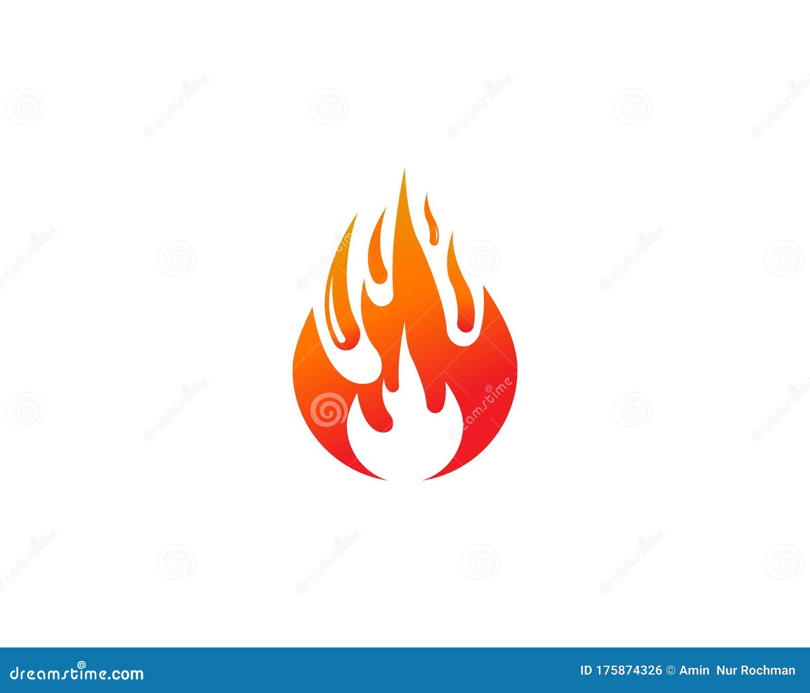 Vector De Logotipo De Incendio Stock de ilustración - Ilustración de ...