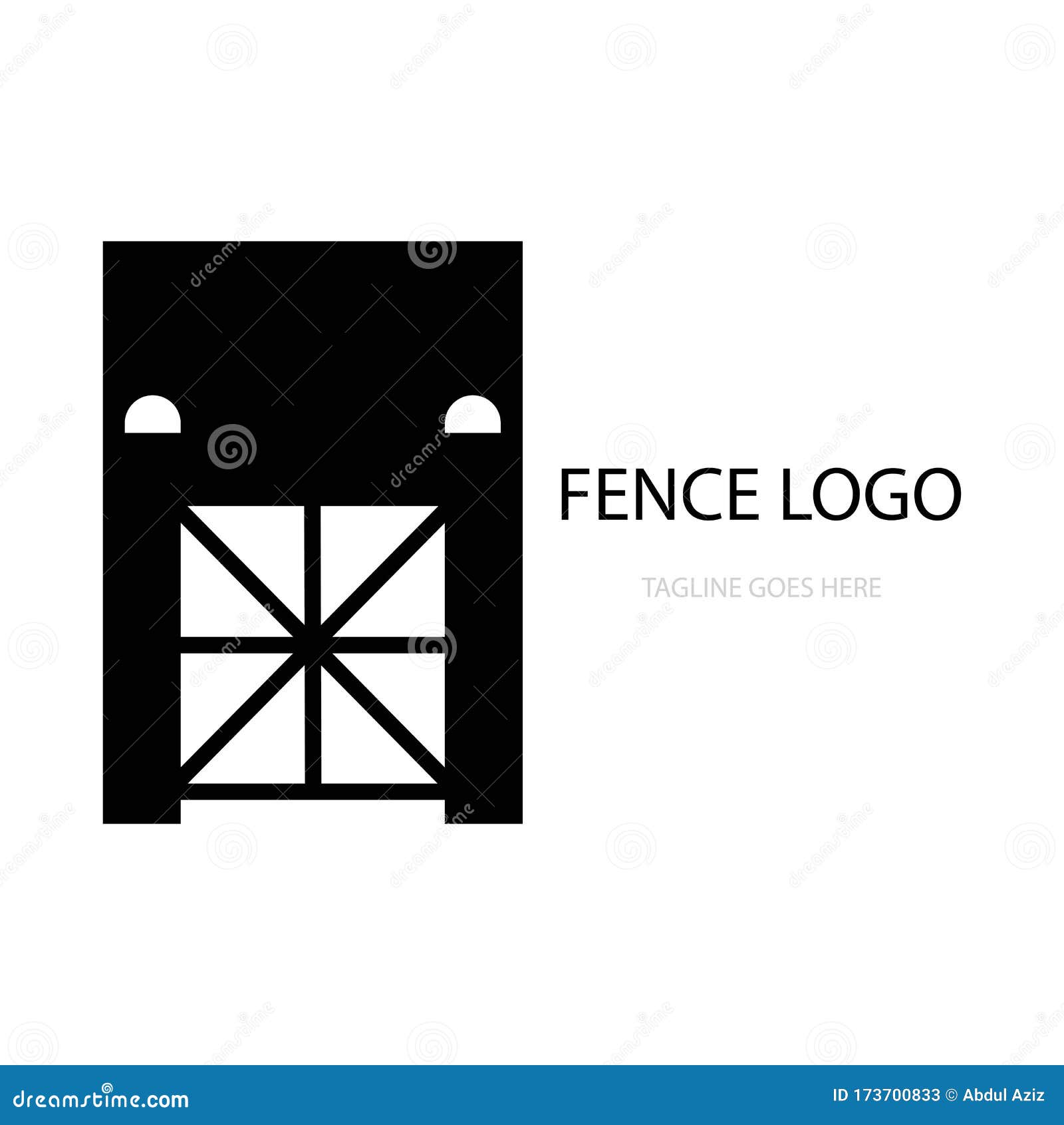 Vector De Logotipo De La Cerca Ilustración del Vector - Ilustración de ...