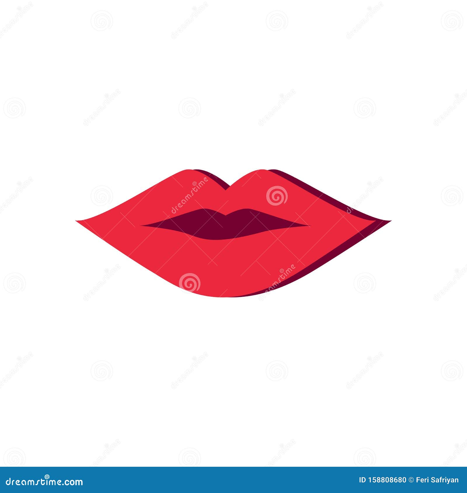 Vector De Logotipo De Labios Ilustración del Vector - Ilustración de ...