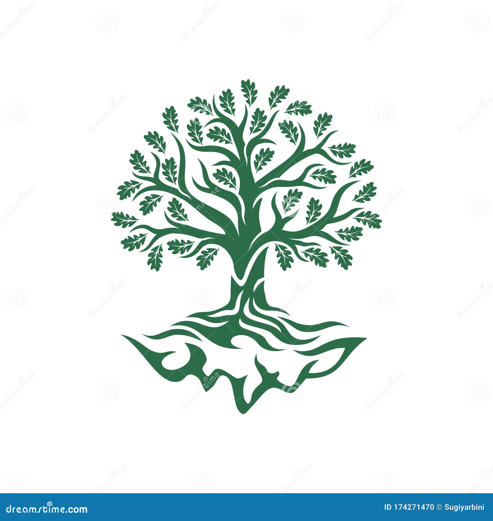 Vector De Logotipo De Roble Ilustración del Vector - Ilustración de ...